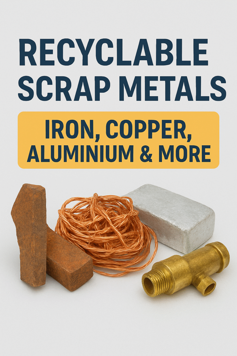 7 Powerful Types of Recyclable Scrap Metals: Iron, Copper, Aluminium & More